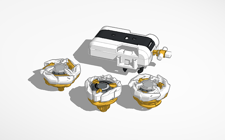 3D design beyblade x /gold - Tinkercad
