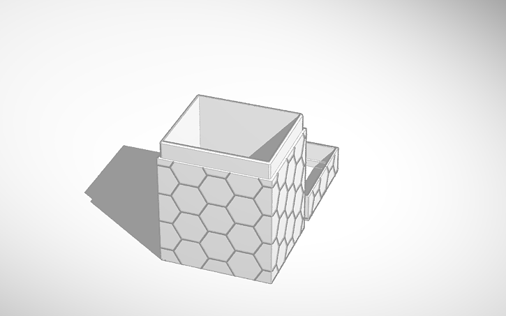 3D design Honey Comb Deck Box - Tinkercad