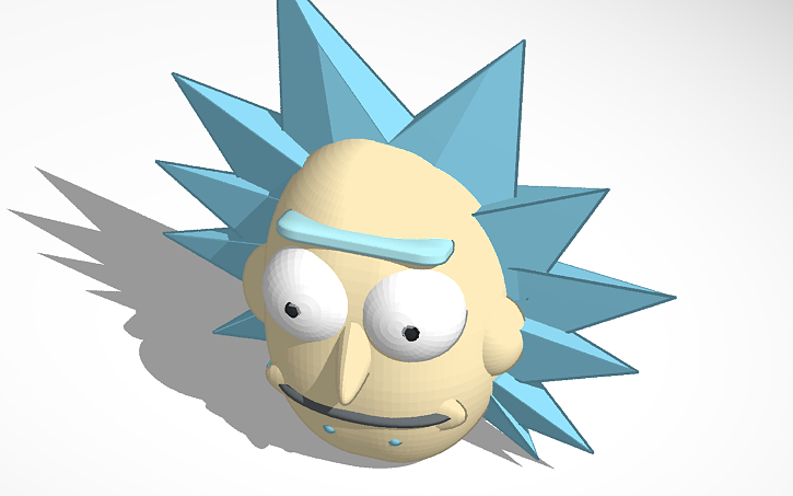 3D design Rick and morty - Tinkercad