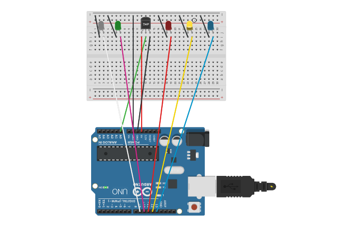 Circuit design TMP2 | Tinkercad