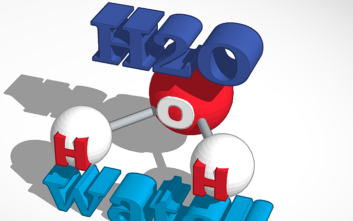 3D design H2O - Tinkercad