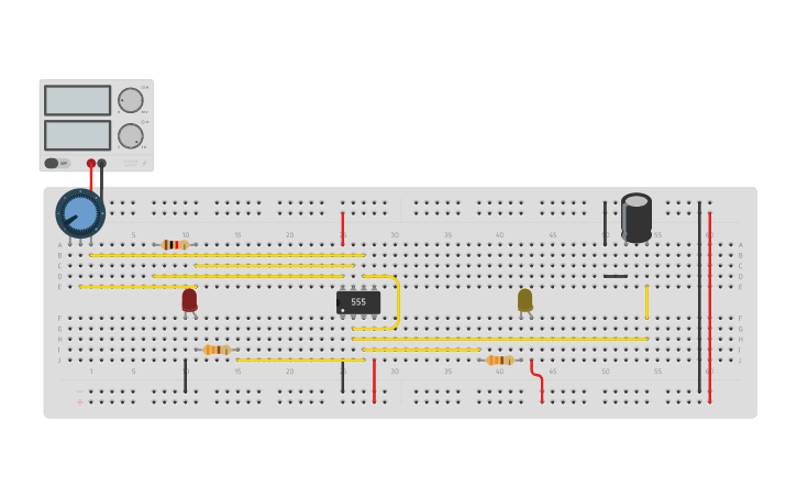 Circuit design Pisca-Pisca - Tinkercad