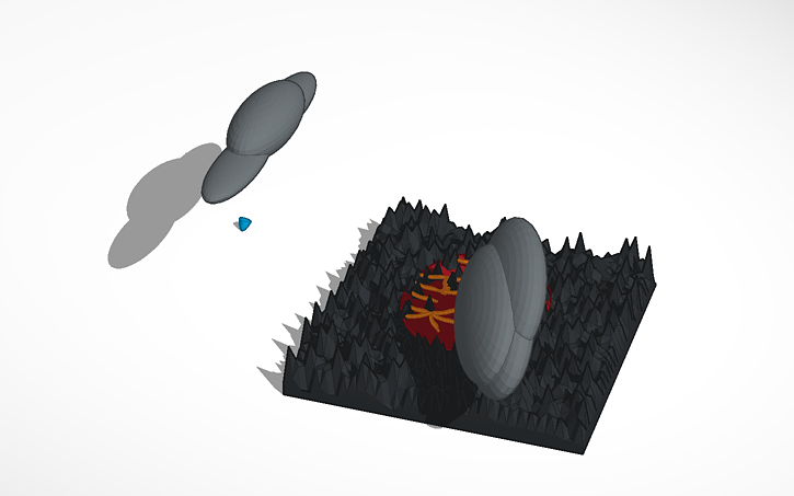 3D design Lava pit - Tinkercad