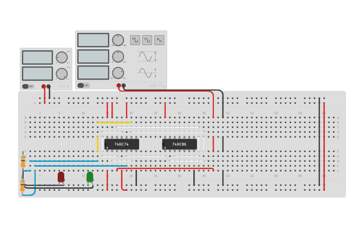 Circuit design 2Bit Flipflop CEBALLO - Tinkercad