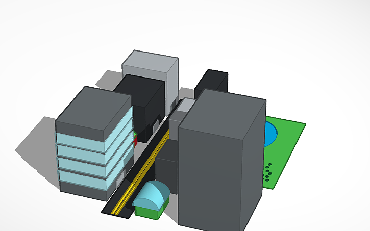 3D design city in tinkercard imad | Tinkercad