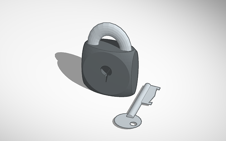 3D design LOCK - Tinkercad
