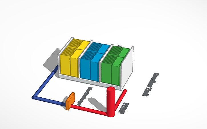 3D design GPU Single Overflow Tank - 50% Scale | Tinkercad