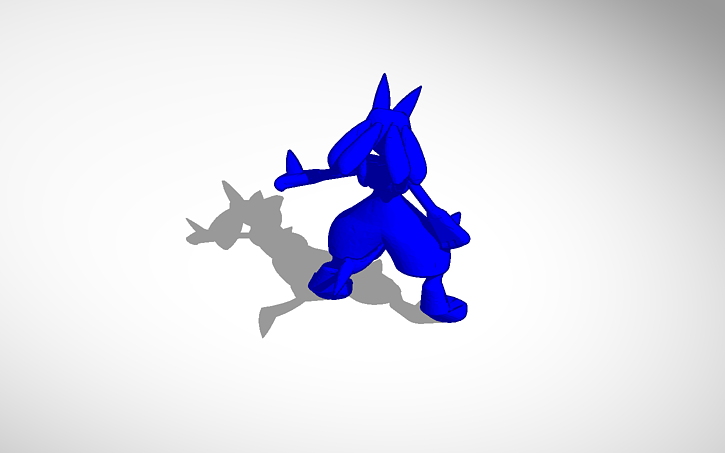 3D design Lucario - Tinkercad