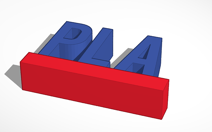 3D design PLA Sign | Tinkercad