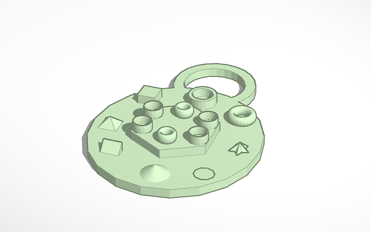 3D design keychain - Tinkercad