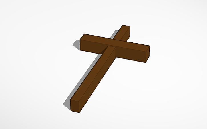 3D design cross - Tinkercad