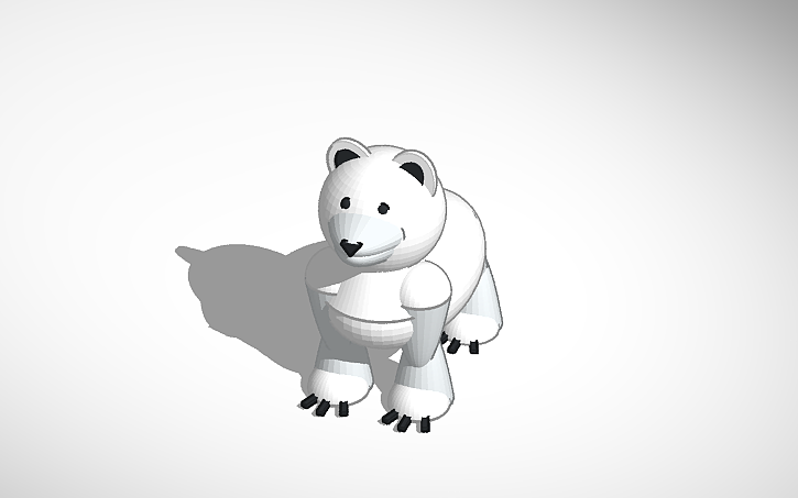 3D design bear-long - Tinkercad