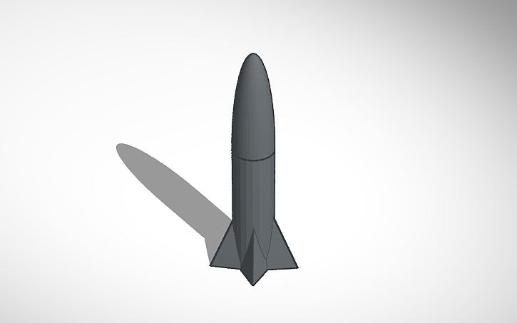 3D design kosmik raket - Tinkercad