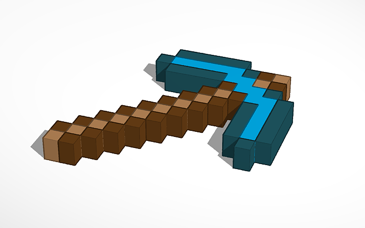 3D design Minecraft_pickaxe | Tinkercad