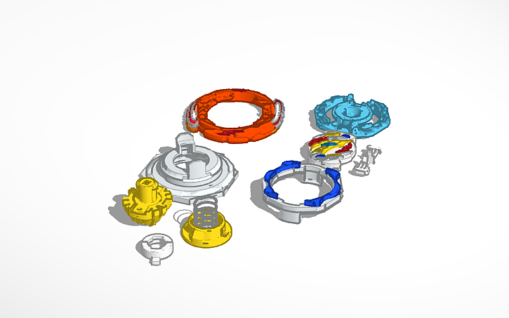 3D design {Final ver.} Cyclone Ragnaruk [Db system] - Tinkercad