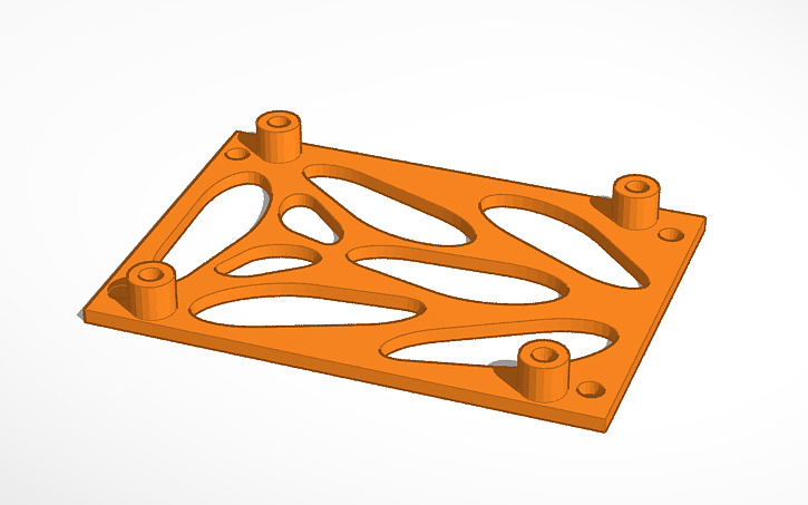 3D design Adapter mount for Mosfet with 42x52mm mounting holes. - Tinkercad