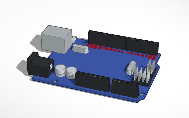 3d Design Arduino Uno Wip Tinkercad 0301