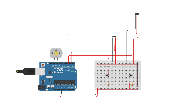 Circuit design POWER WINDOW SYSTEM ARDUINO API - Tinkercad