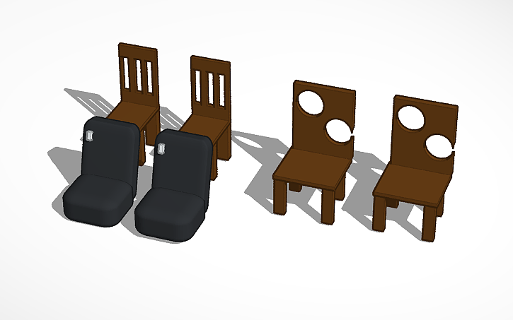 3D design Chairs - Tinkercad