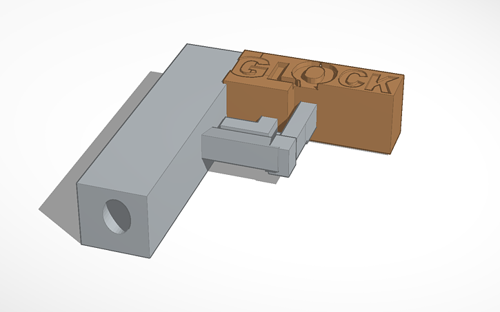 3D design glock - Tinkercad