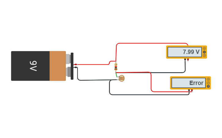 Circuit Design Voltage Divider Tinkercad