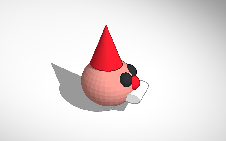 3D design Santa Claus - Tinkercad