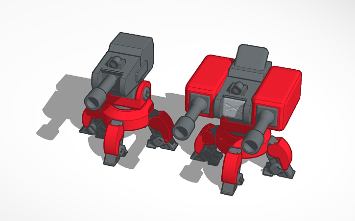 3D design Torbjorn Turret LVL 1 & 2 - Tinkercad