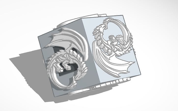 3D design Magic Block of Dragons | Tinkercad