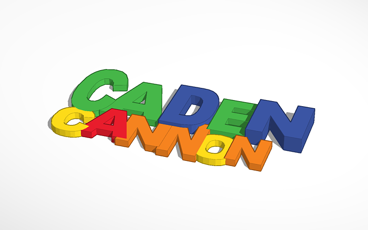 3D design caden cannon logo | Tinkercad