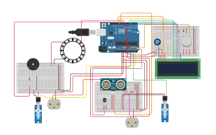 Circuit Design Detect Gas In The Kitchen Tinkercad