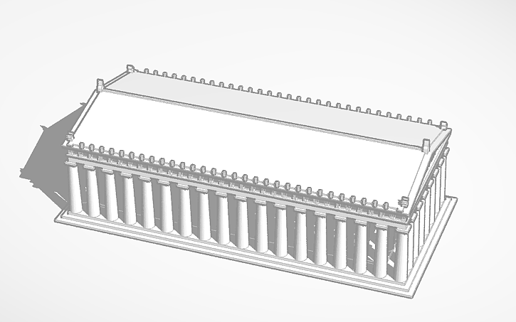 3D design Parthenon - Tinkercad
