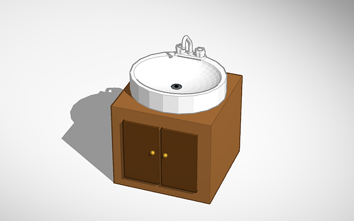 3D design Sink - Tinkercad