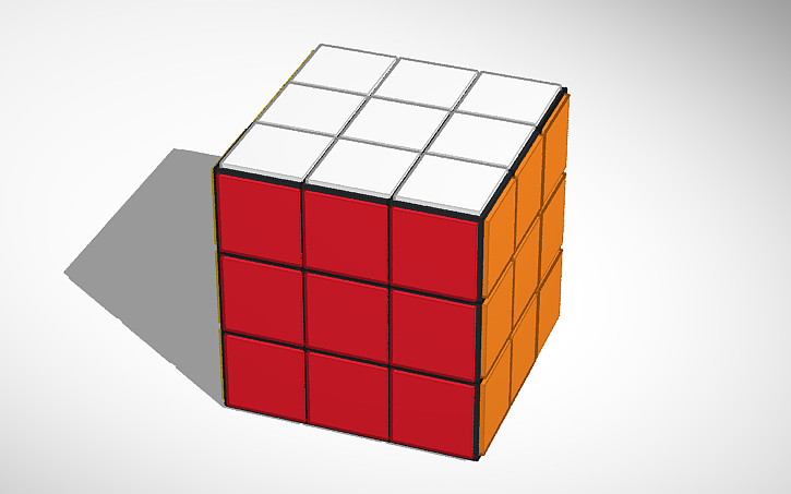 3D design Cubo rubik - Tinkercad