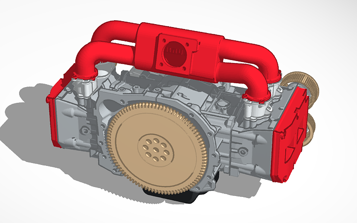 3D design Subaru Engine EJ20 - Tinkercad