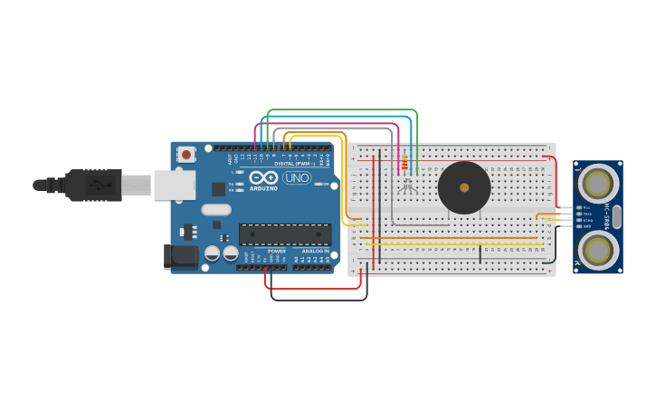 Circuit design 1818082 Dhiemas Ariobimo Wijaya PRAKTIKUM - Tinkercad