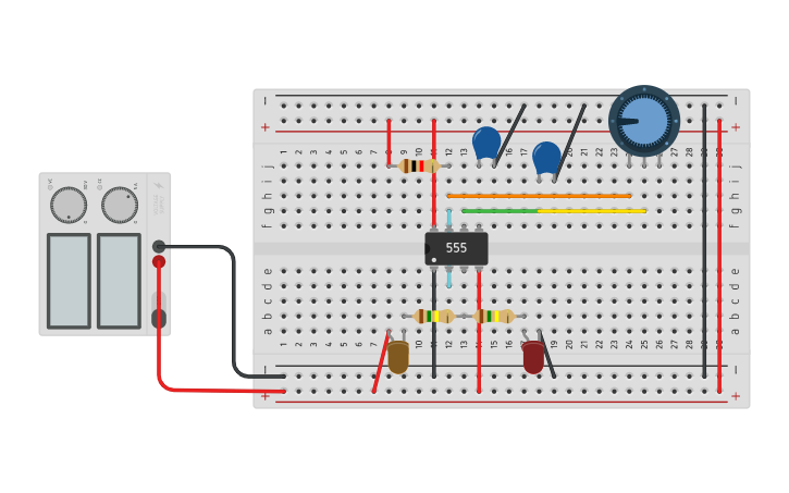 Circuit design pisca pisca Italo | Tinkercad