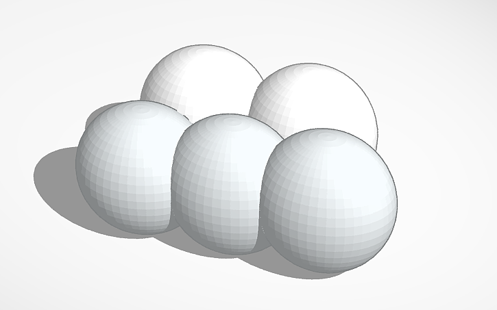 3D design awan - Tinkercad