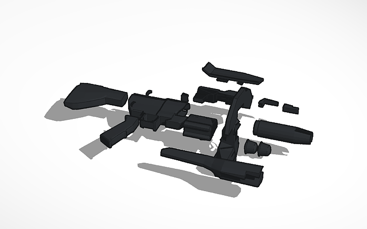 3D design pulse rifle diy model - Tinkercad