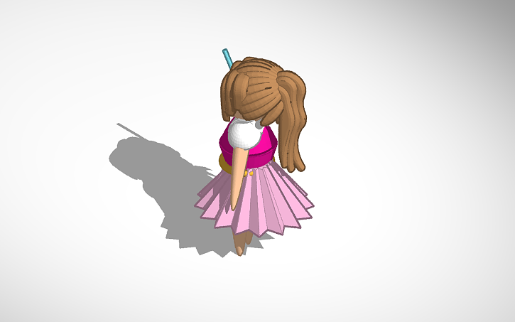 3D design Beautiful girl - Tinkercad