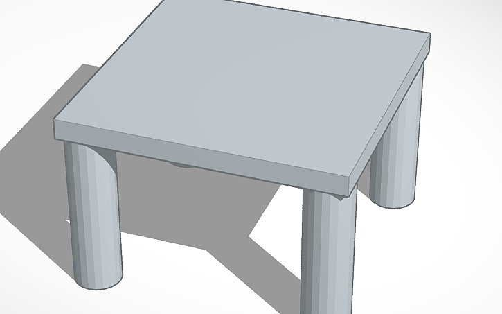 3D design table | Tinkercad