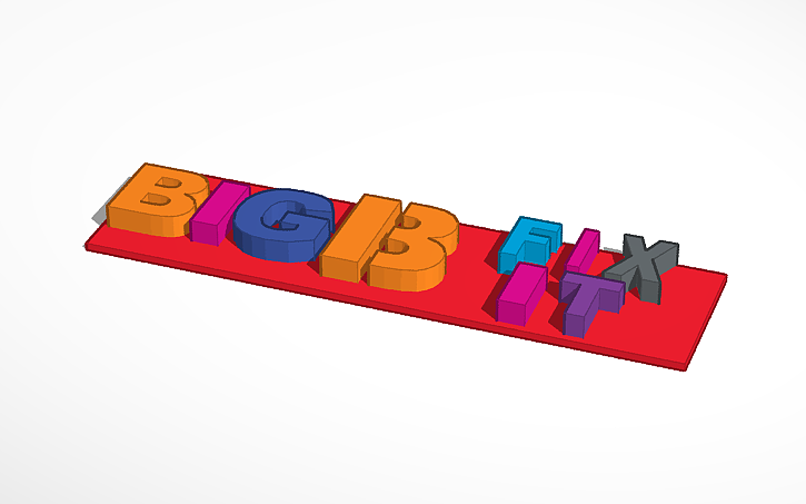 3D design Big B | Tinkercad