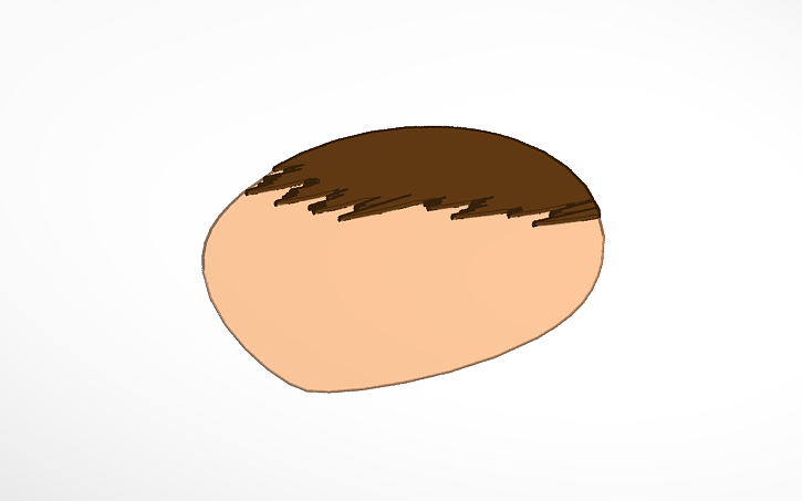 3D design 2D Hair Experiment | Tinkercad