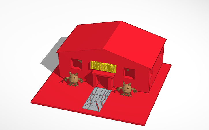 3D design Restaurant - Tinkercad