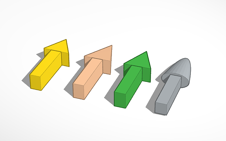 3D design Стрелки | Arrows | Tinkercad