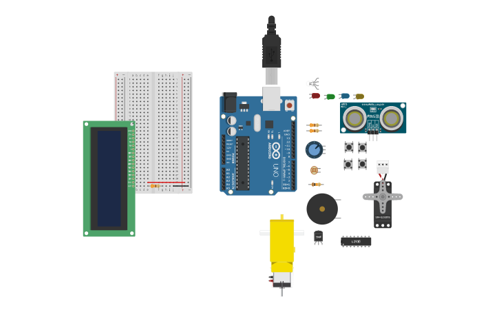 Circuit design SparkFun 5ABC: Robot Template | Tinkercad