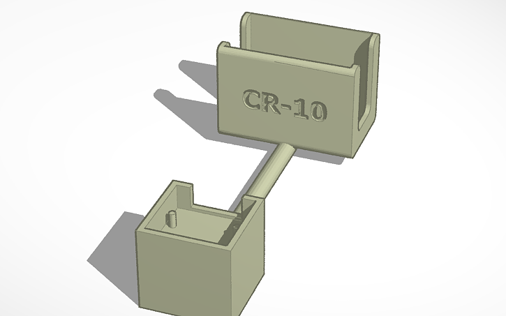 3D design CR10 - Raspberry Pi camera support - Tinkercad