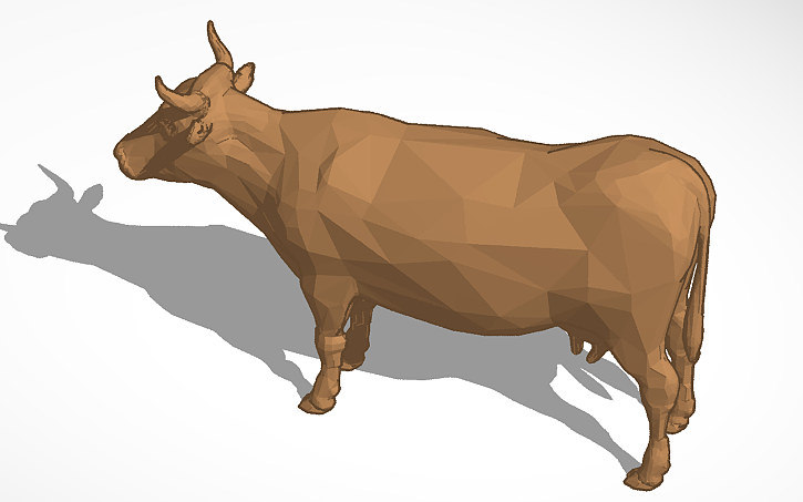 3D design Cow - Tinkercad