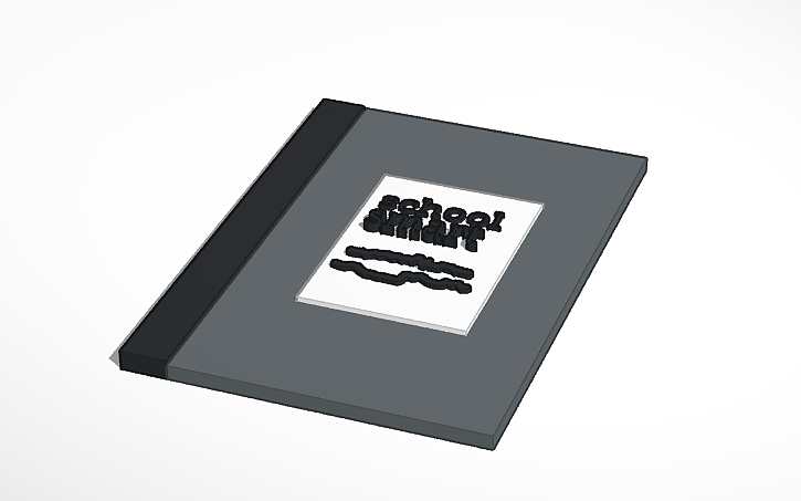 3D design notebook - Tinkercad