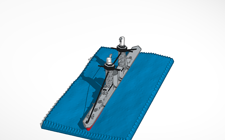 3D design USS Arizona - Tinkercad
