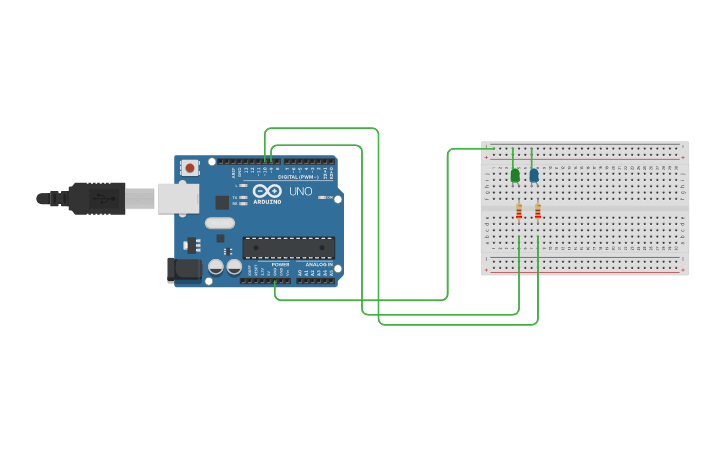 Circuit Design Маячок с нарастающей яркостью Tinkercad